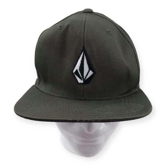 Volcom | Accessories | Volcom V Full Stone Xfit Hat Cap Green Embroidered Skate Surf Snapback ...